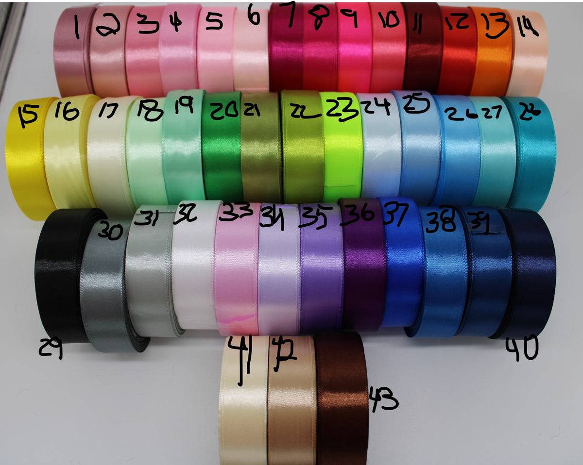 ribbon satin 1" #25 light sky blue – Laughing Woman Crafts & Supplies